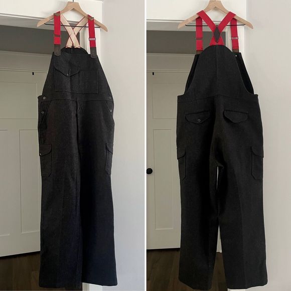 Filson | Pants | Filson Mens 42x32 Mackinaw Wool Bib Charcoal Overalls ...